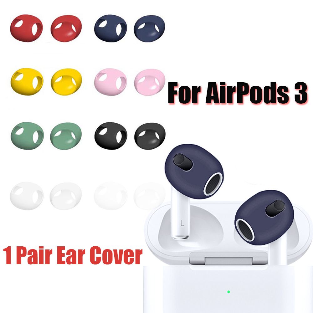 Silicone Airpods Ear Caps For 2021 AirPods 3rd Earbuds Cover Tips ...