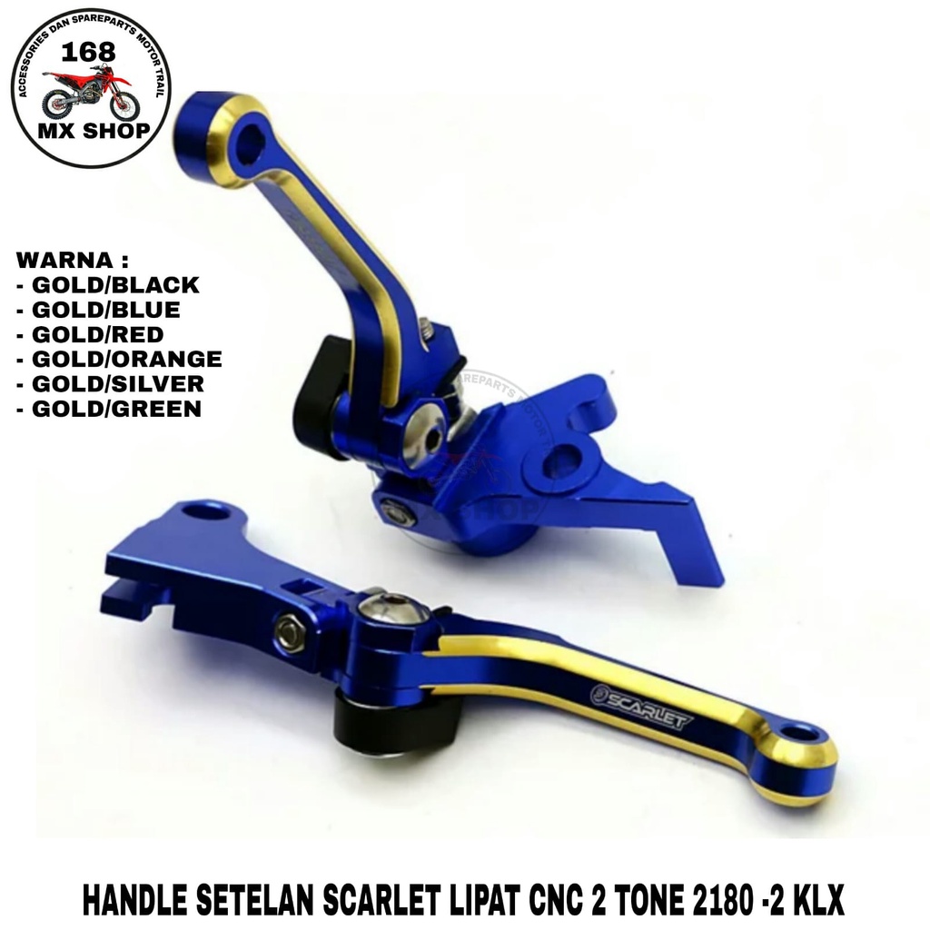 Scarlet Brake Lever 2-Tone CNC Brake Lever KLX 2180. Suit Handle ...