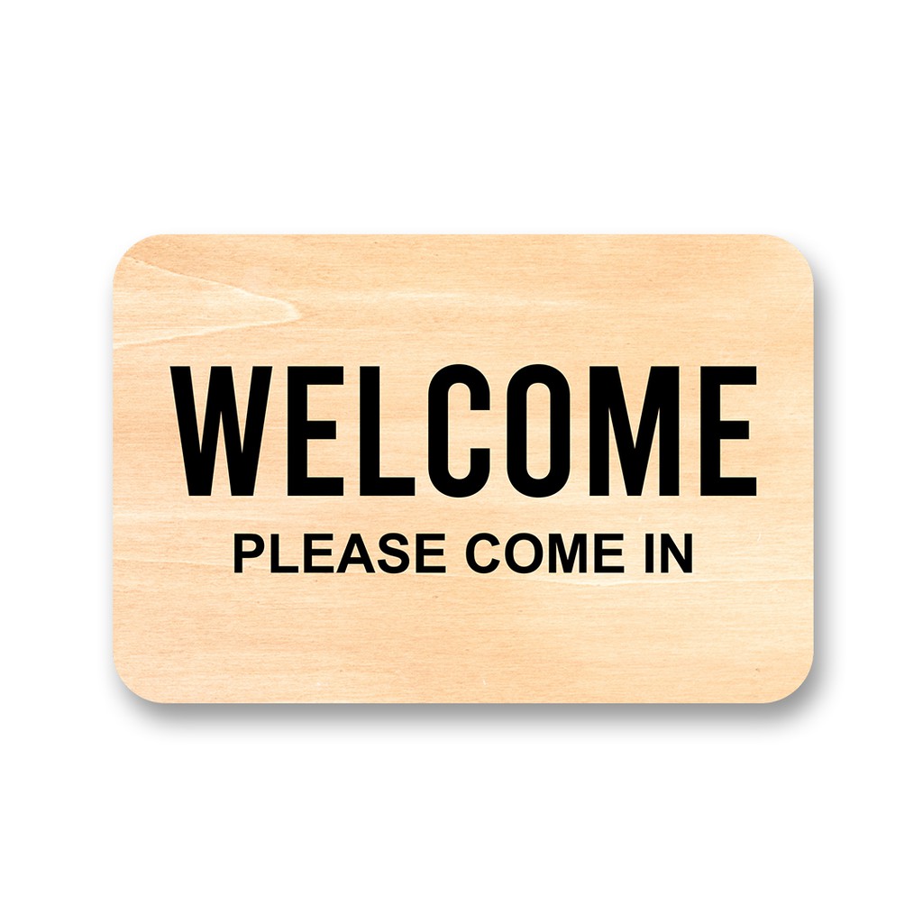 Please come in wall sign - welcome sign board cafe decoration | Shopee ...