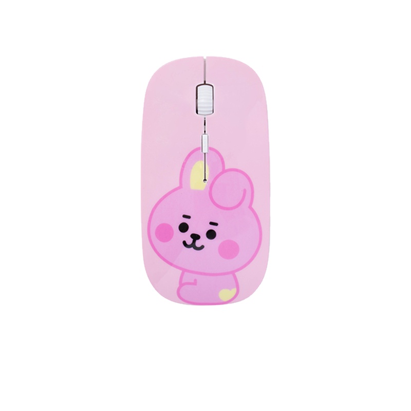 KPOP BT21 Wireless Mouse Rechargeable Silent Gaming Mouse For Laptop ...