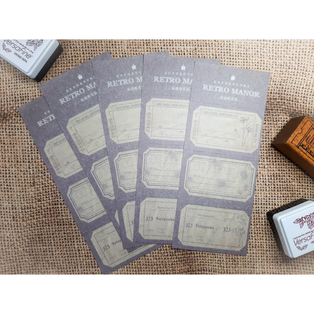 Retro Tearable Label | Bujo | Journal | Tingi Version | Shopee Philippines