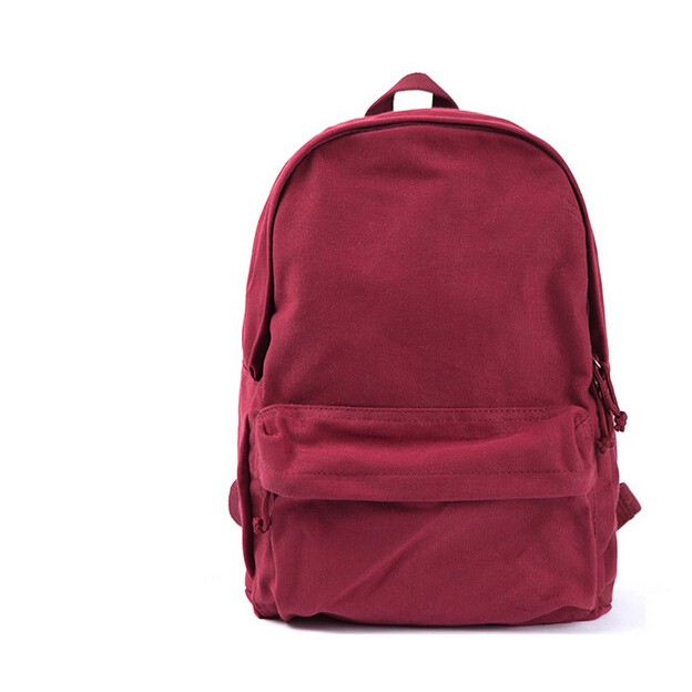 Korean Backpack Korean Bag Side Pocket Canvas Backpack | Shopee Philippines