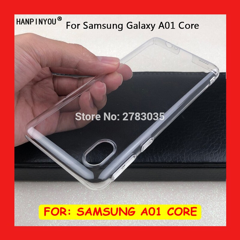 Samsung Galaxy A01 Core - Clear Hard Case Clear Mica Transparent Cover ...