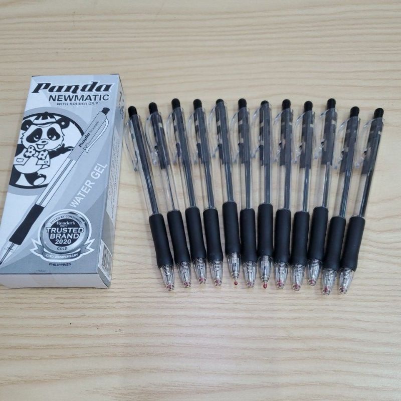 JKYSD 12pcs Panda Newmatic ballpen | Shopee Philippines