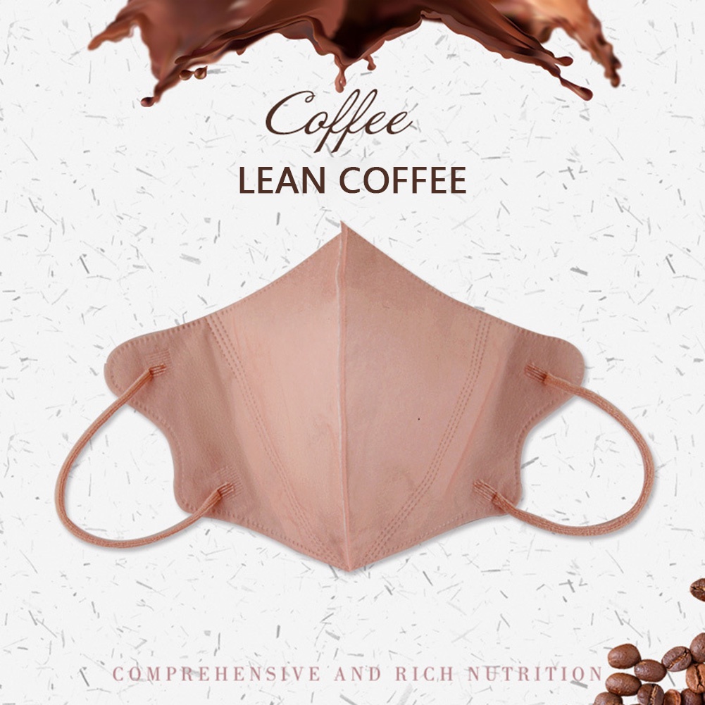 10pcs 3d F Big Face Mask Fat Mask Disposable Mask Protect The Nasal ...