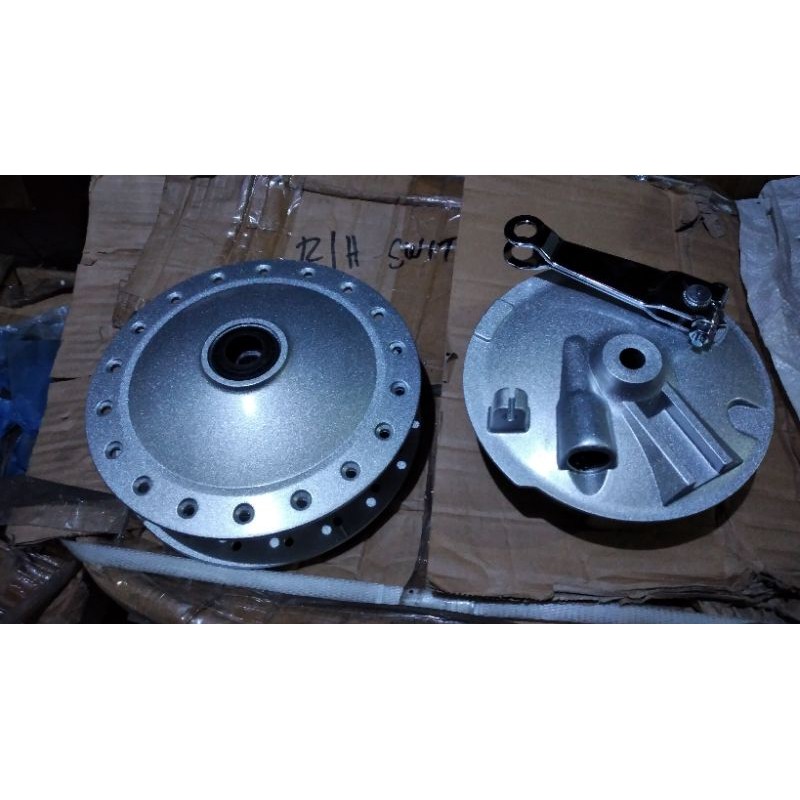 rusi tc125/175 macho front hub w/brake panel assy. | Shopee Philippines