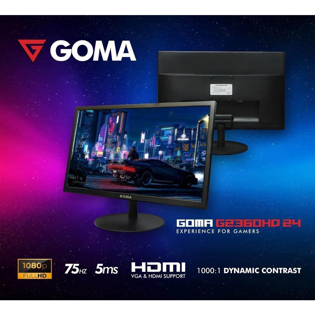 GOMA G2360HD 1920*1080P HD 1080P 75Hz Monitor | Shopee Philippines