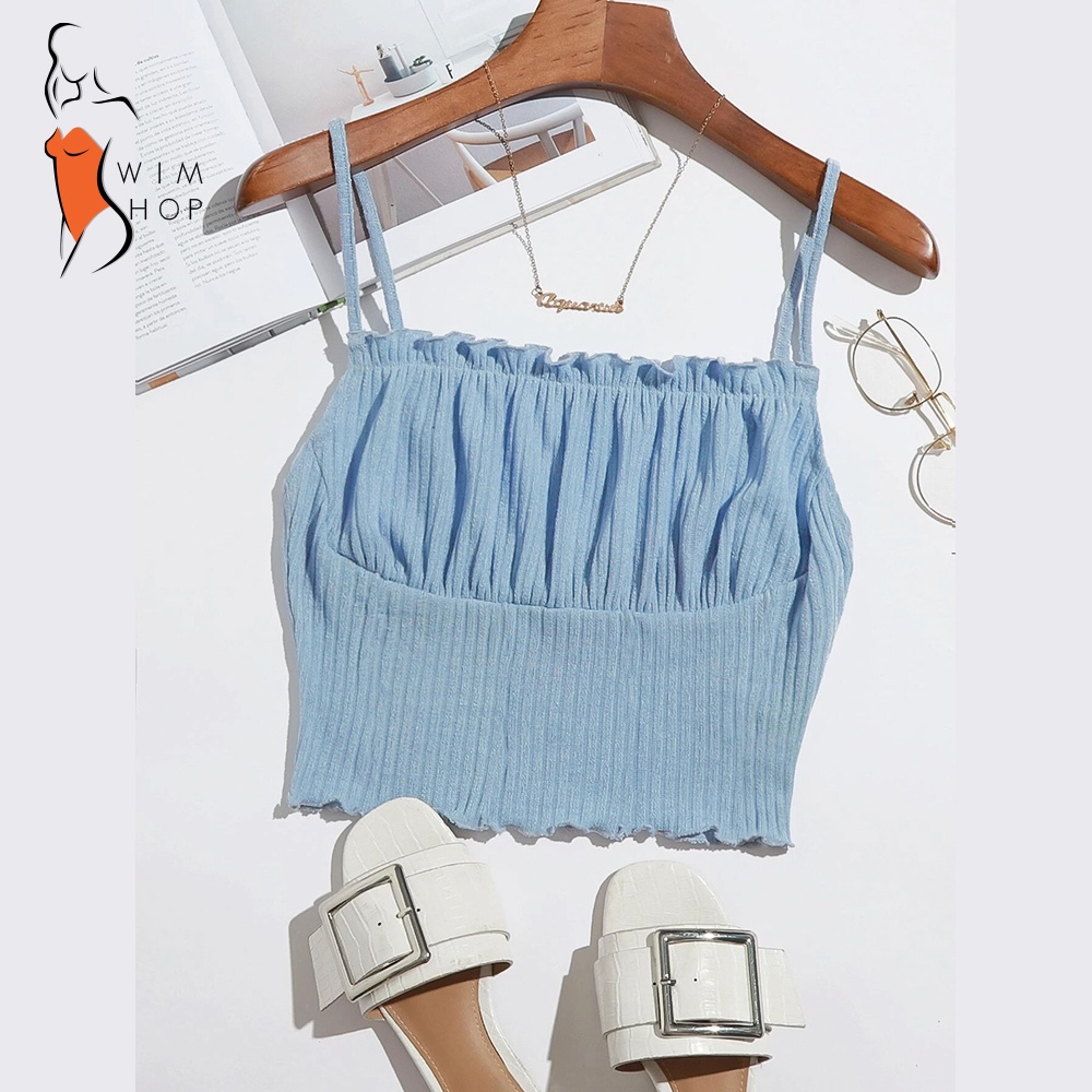 SS Ruched Garter Crop Top Knitted Tops | Shopee Philippines