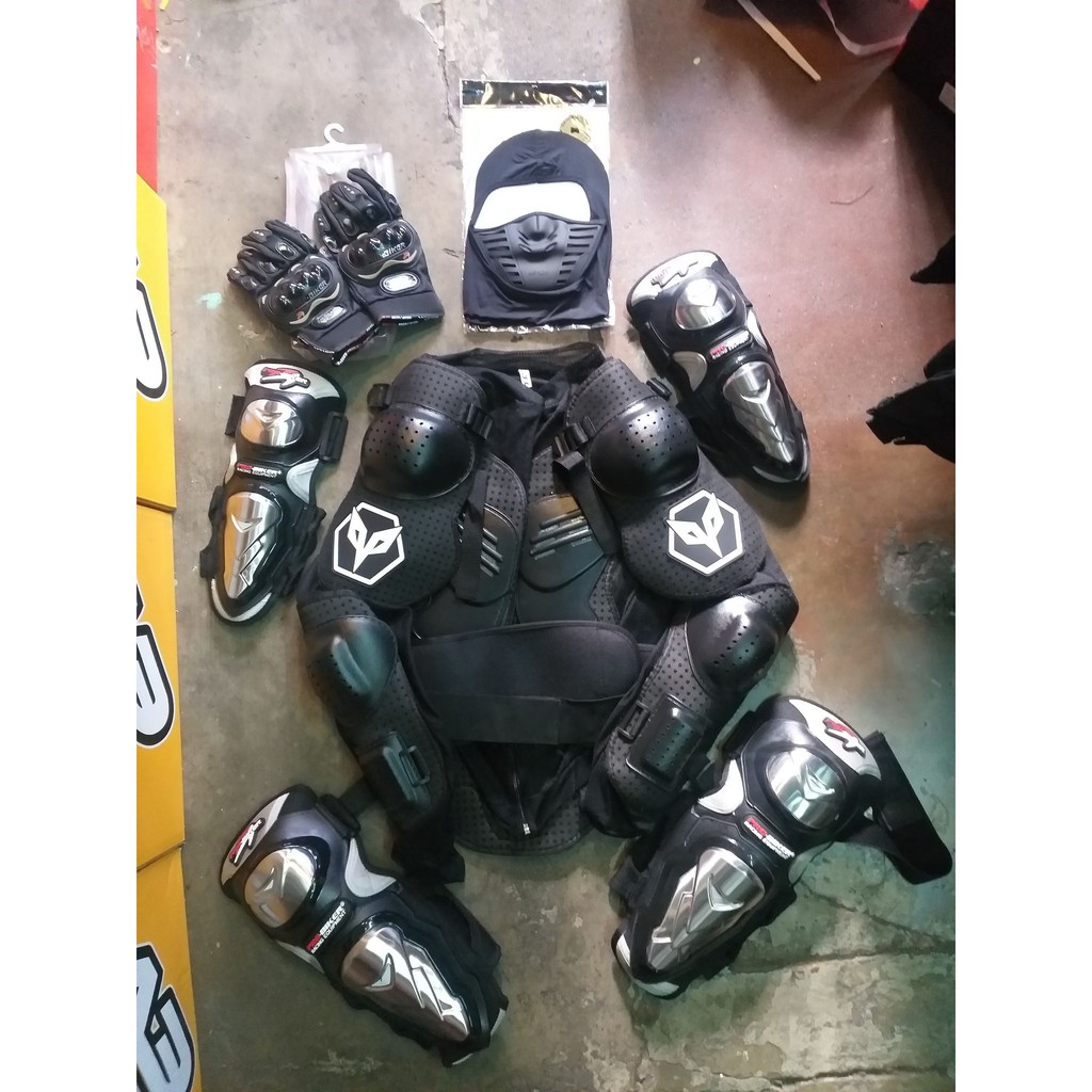 FULL SET RIDING Body Armor Riding Suit Set body armor.. PRo Biker Heavy ...