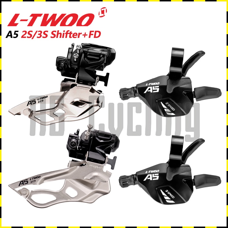 【COD&READY】 LTWOO A5 2 Speed 3 Speed Left Shifter Front Derailleur 2s/3s Groupset For MTB Bike ...
