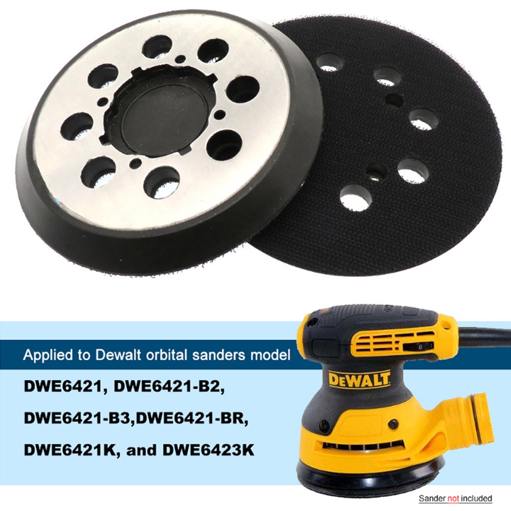 5Inch 125MM 8 Holes Backup Metal Polishing Disc 4 Bolts Hook＆Loop ...