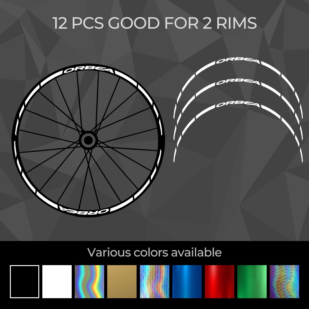 Orbea Llantas Mtb Holographic Wheel Rim Sticker Decal Vinyl For ...