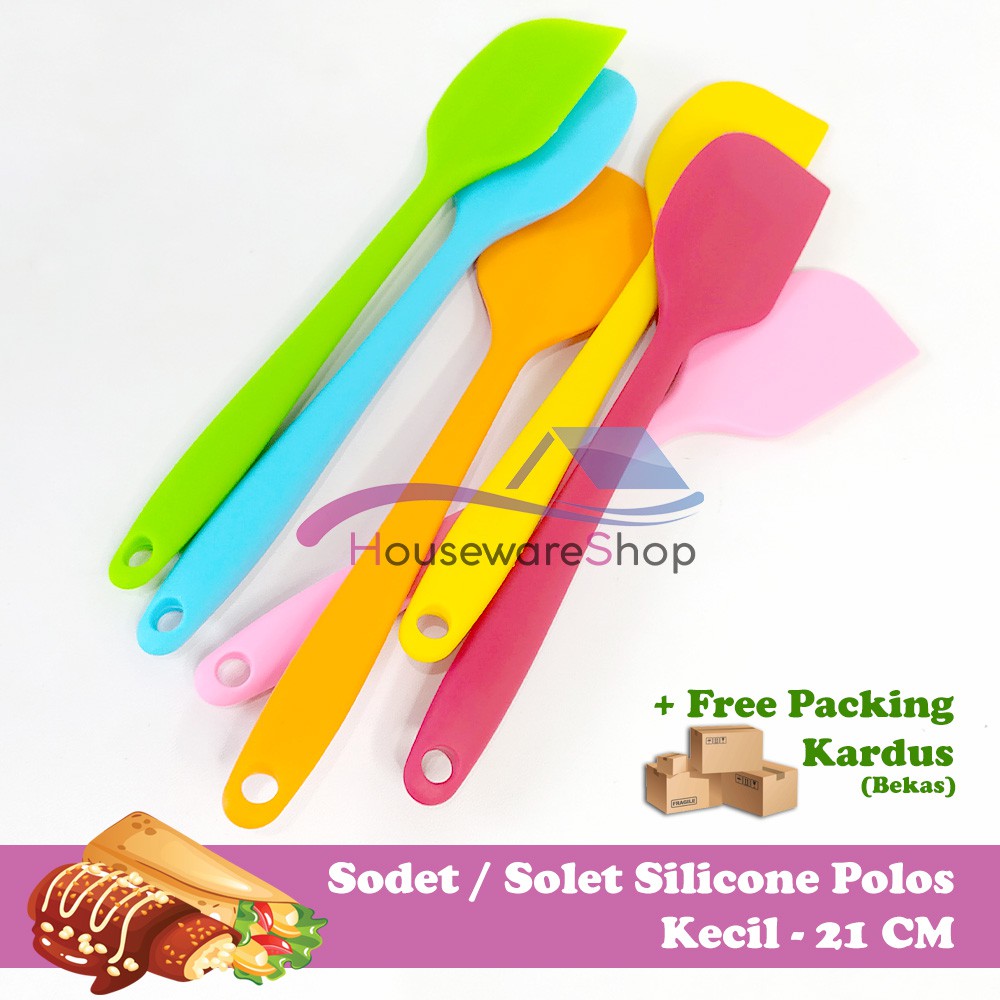 Non-Stick Spatula / Heat Resistant Silicone Solet Color - 21 CM ...
