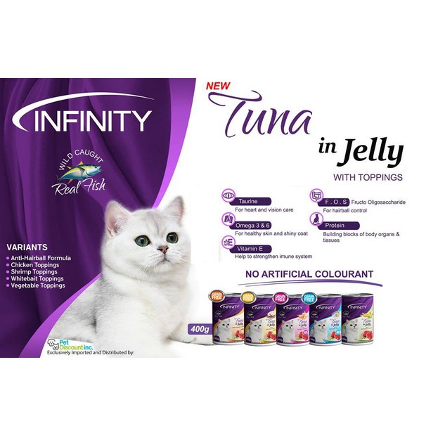 Infinity Cat Wet Food - Tuna in Jelly (400g) | Shopee Philippines