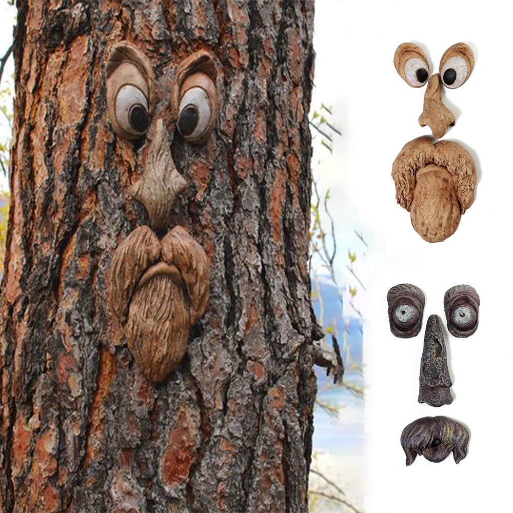 Creative Old Man Tree Face Hugger Garden Art Outdoor Tree Amusing Old ...