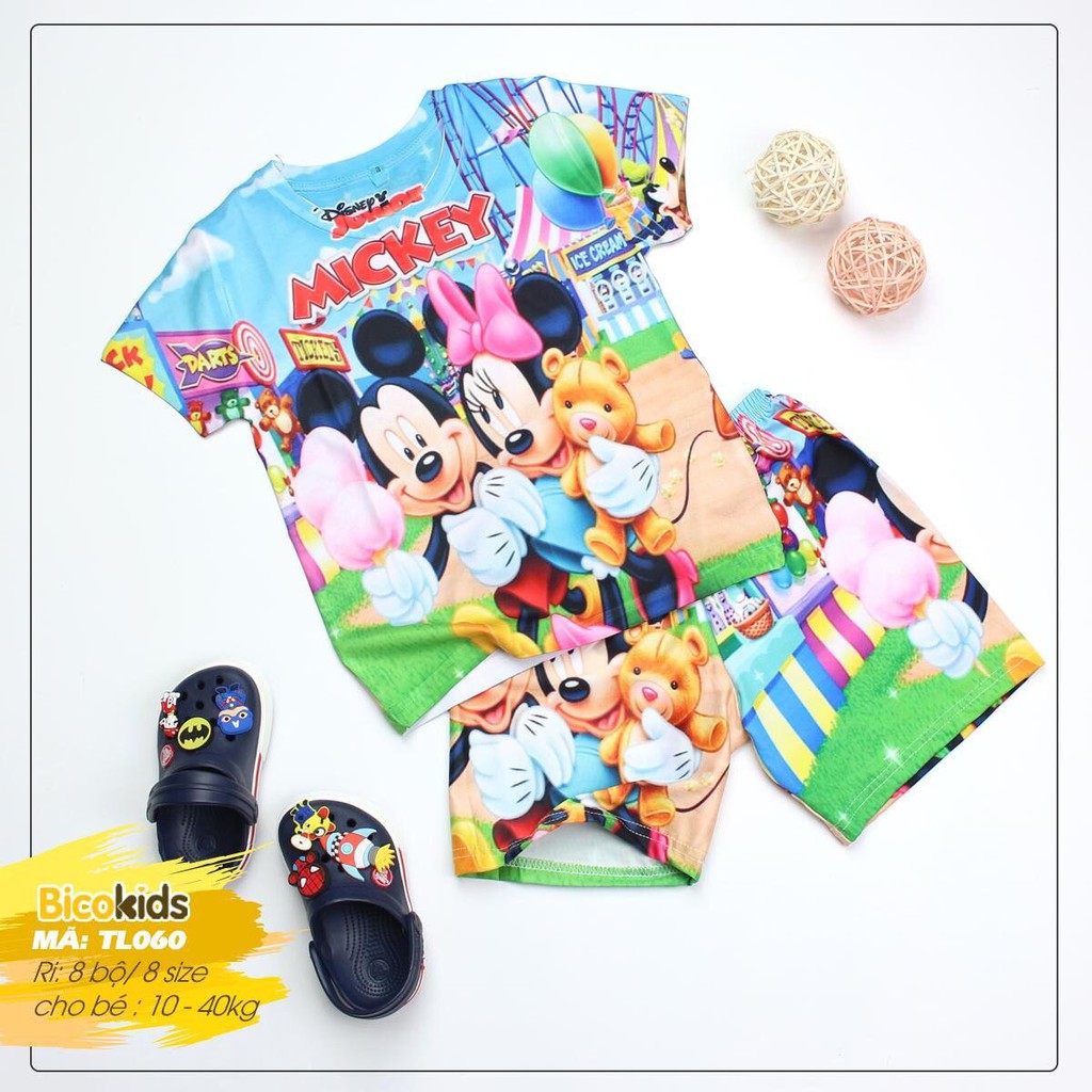 3d Printed Mickey Mouse Clothes Set | Shopee Philippines