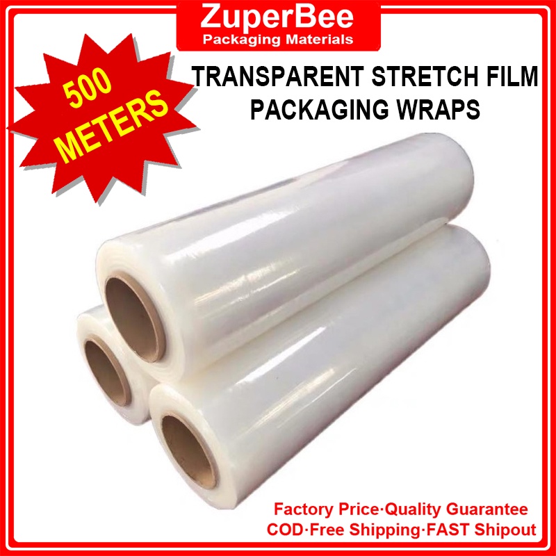 Stretch Film / Packaging Wrap 20 Microns 500mm x 500meters | Shopee ...