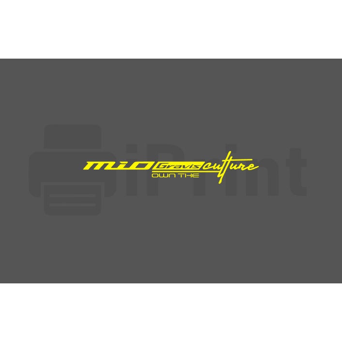 Yamaha Mio Gravis Sticker - Gravis Decals, Cut Out Sticker, Waterproof ...