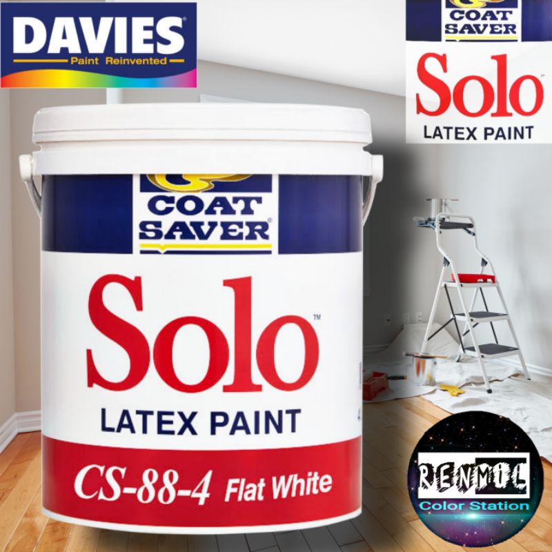 COATSAVER Solo Flat Latex White (1 lit) | Shopee Philippines