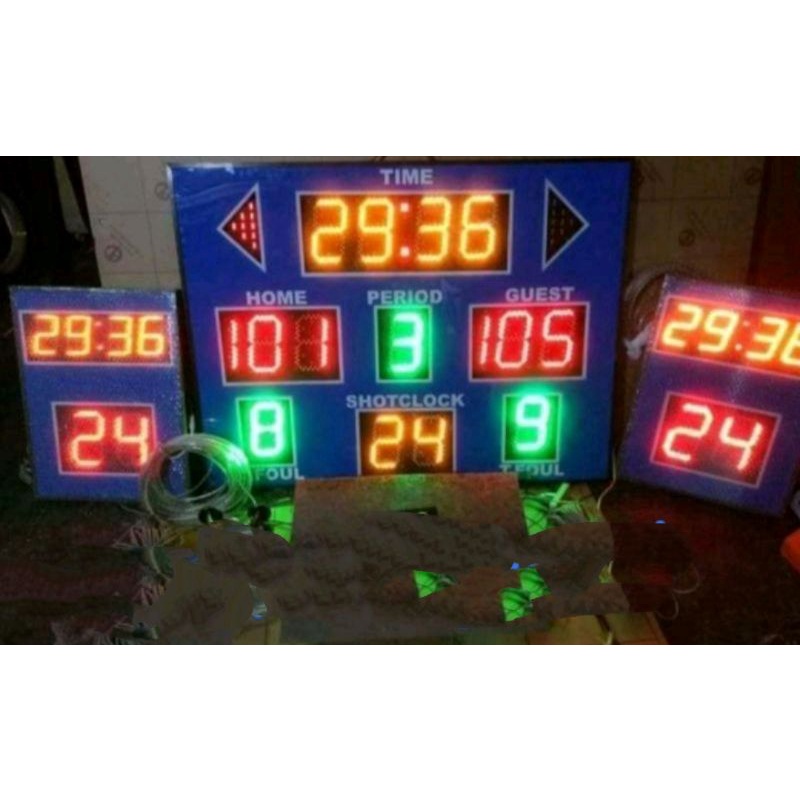 BASKETBALL TIMER SCORE BOARD LED TYPE WITH 14'SEC. (18x24) | Shopee ...
