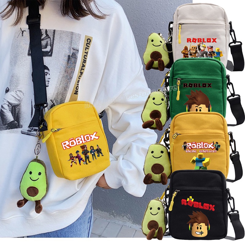 Roblox Children Women Canvas Mini Shoulder Bag Cute Cartoon Crossbody ...
