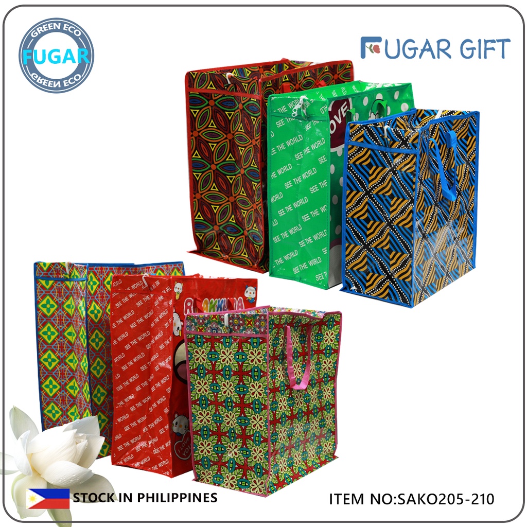 Fugar Sako Bag Storage Moving Bag Fabric Eco Bag Rubberize Luggage ...