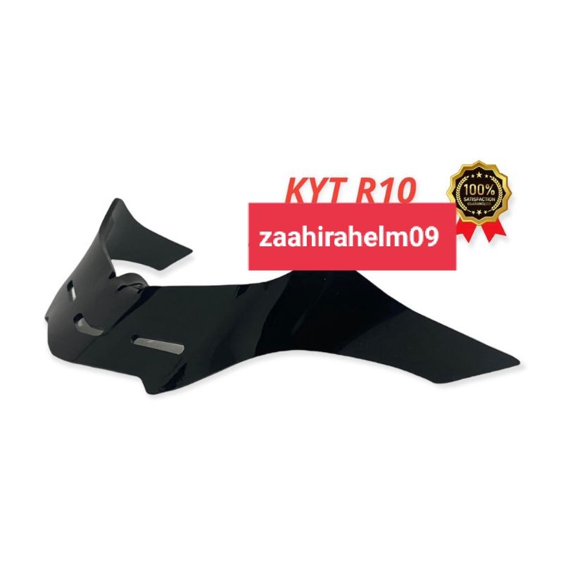 Quality acrylic KYT r-10 spoiler-original KYT R10 helmet 100-0R spoiler ...