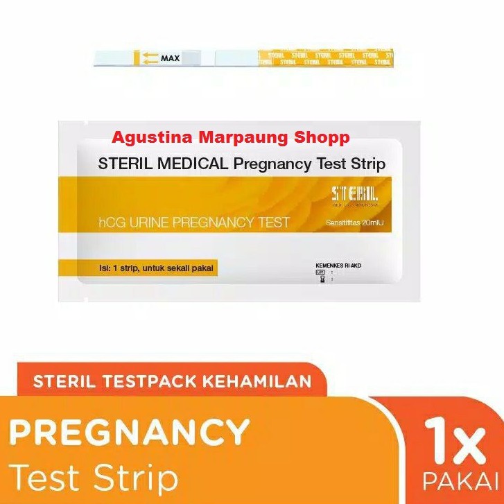 Pregnancy test pack per box contains 50 (EXP March 2025) test pack ...