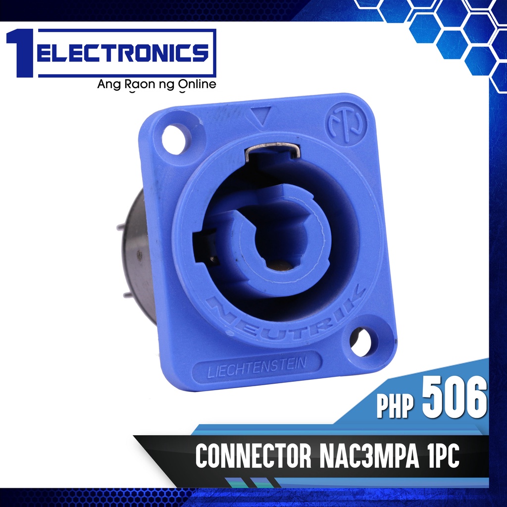 1Electronics 1pc Connector NAC3MPA #246-8290 NEUTRIK | Shopee Philippines