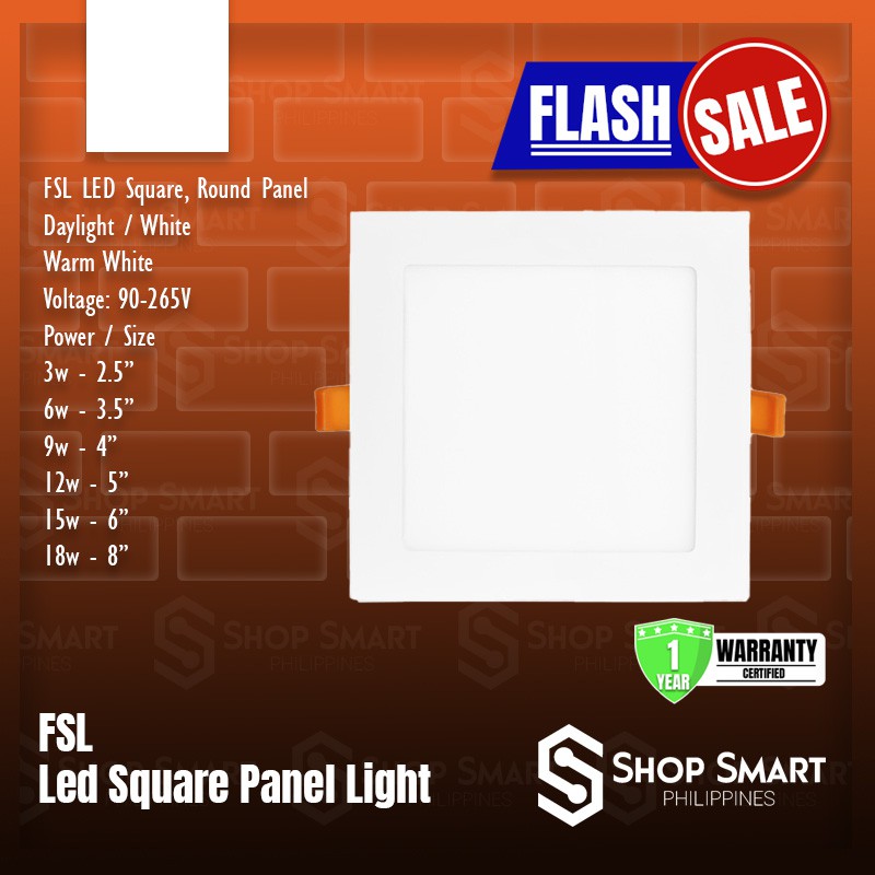 FSL ULTRA THIN LED SQUARE CEILING PANEL LIGHT / PIN LIGHTS | Shopee ...