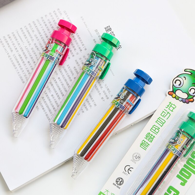 1 Piece 8-color Retractable Smooth Crayons | Shopee Philippines