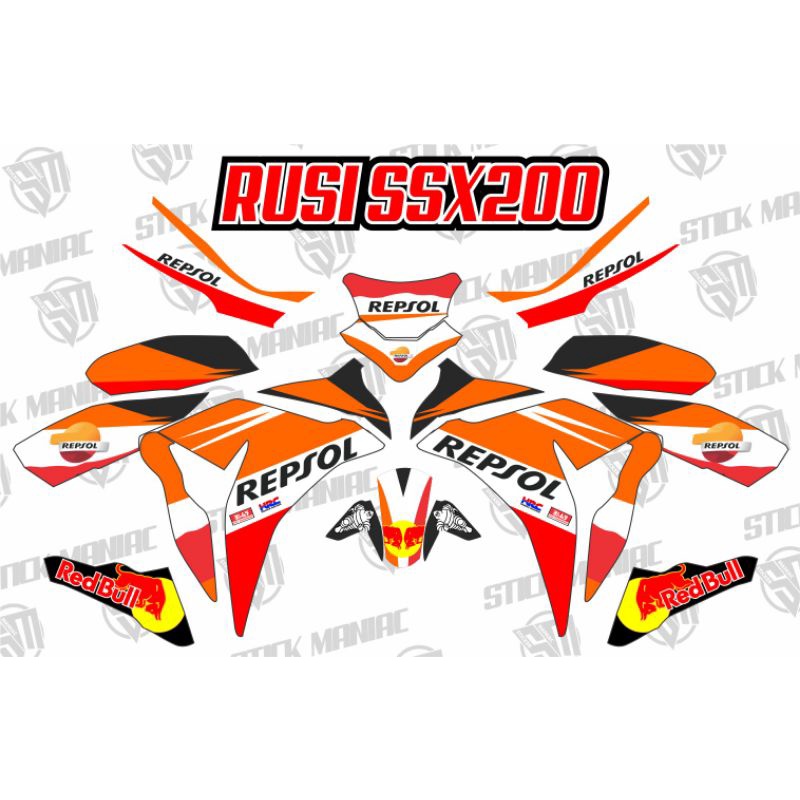 Rusi Ssx200 decals sticker | Shopee Philippines