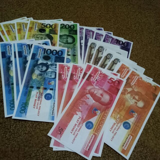 PlayMoney For Educational Purposes only(28 pcs per pack) | Shopee ...