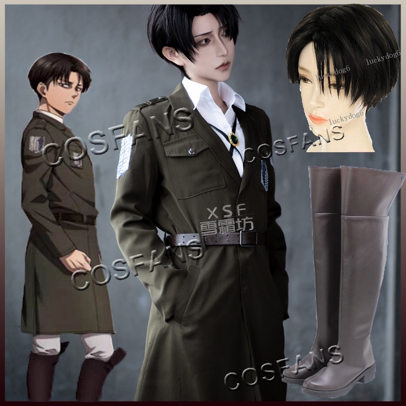 Anime Attack on Titan Cosplay Shingeki no Kyojin Anime Cosplay Levi ...