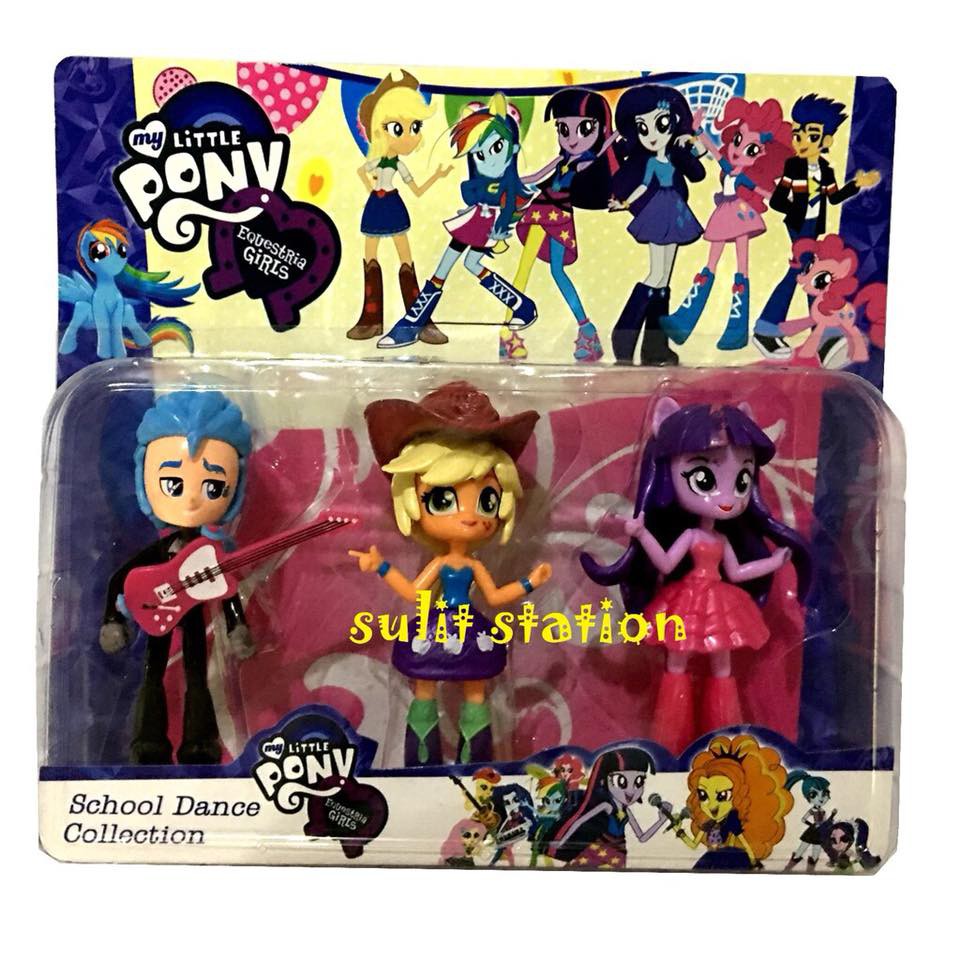 MLP MY LITTLE PONY EQUESTRIA GIRLS ( set of 3) TOY FIGURES | Shopee ...