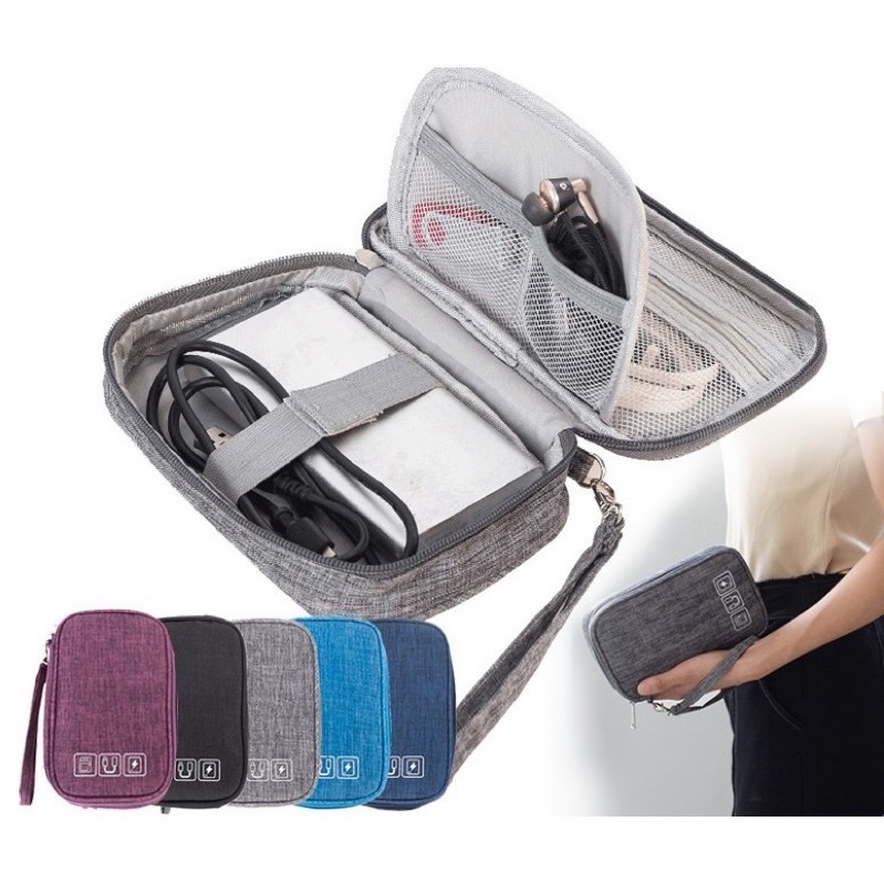 Portable Wires Case USB Gadget Digital Earphone Pocket Cable Organizer ...