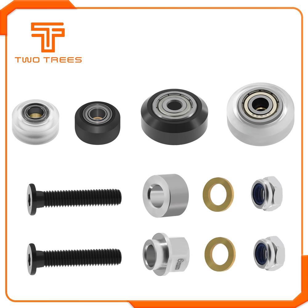 1Set Strong Solid pom wheel Kit Plastic wheel POM wheel V-type Idler ...