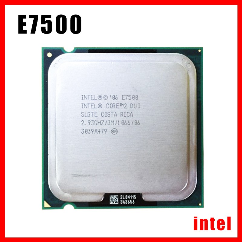 Intel Core 2 dual-core E7600 E7500 E7400 E7300 E7200 E5506 CPU 775-pin ...