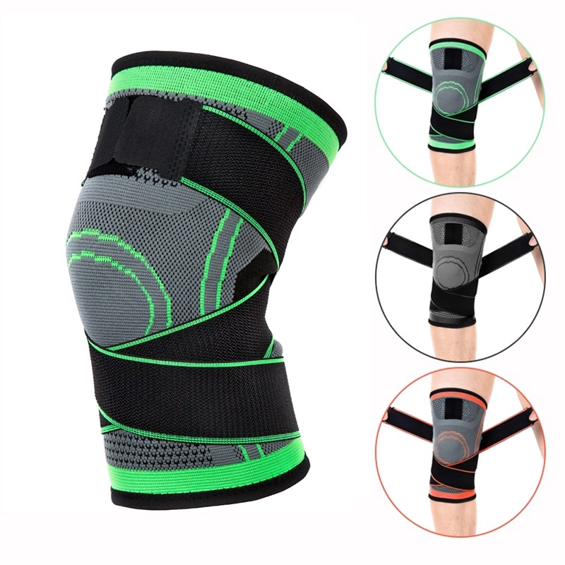 1 PCS Adjustable Knee Brace Non-Slip Compression Sleeve Fitness ...