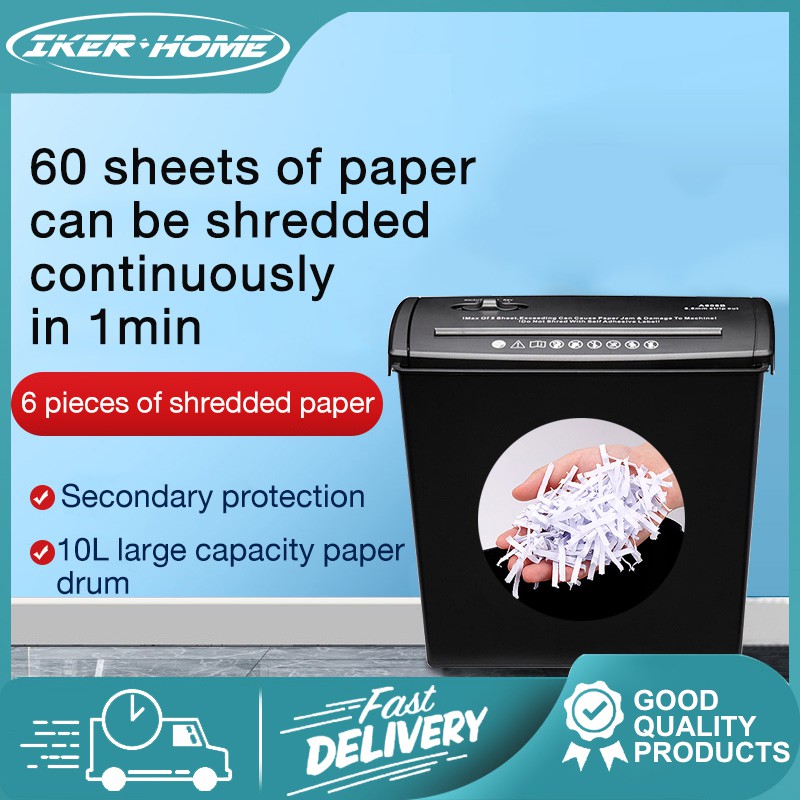 IKER Shredder A4 automatic paper shredder, paper shredder office ...