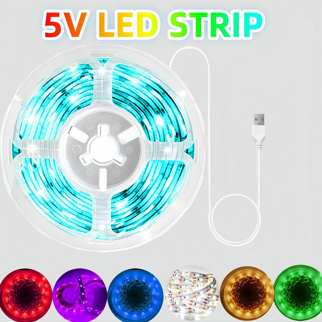 2835 SMD DC5V Led Light Strip USB Led Strip Light RGB Led Light Tape ...