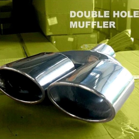 Double HOLE MUFFLER BUS - BUS Exhaust MODEL 2 | Shopee Philippines