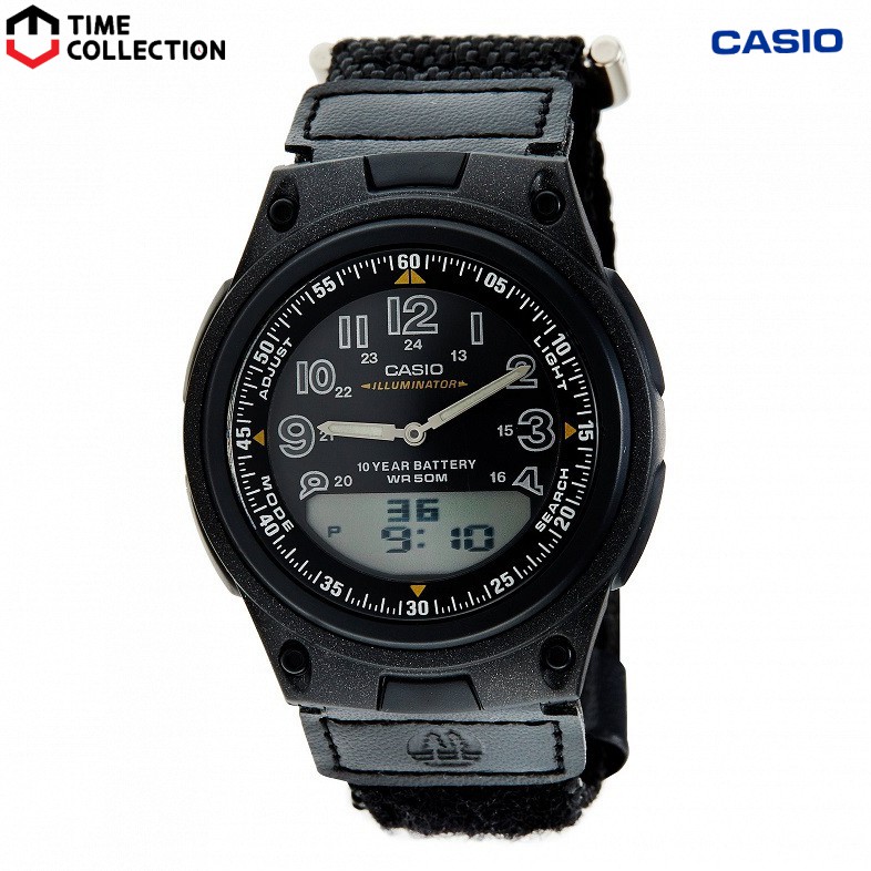 Casio AW-80V-1BVDF Digital Analog Rubber Strap Watch For Men | Shopee Philippines