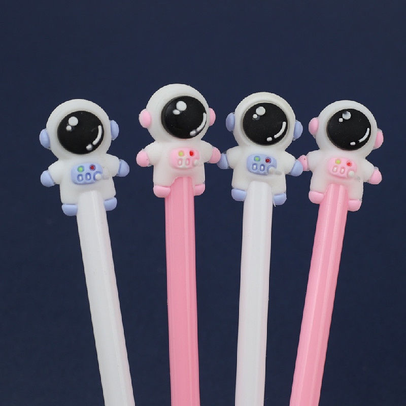 1pc Cartoon Cute Spaceman Gel Pen Black 05mm Gel Pen Signature Pen Creative Water Based Pen
