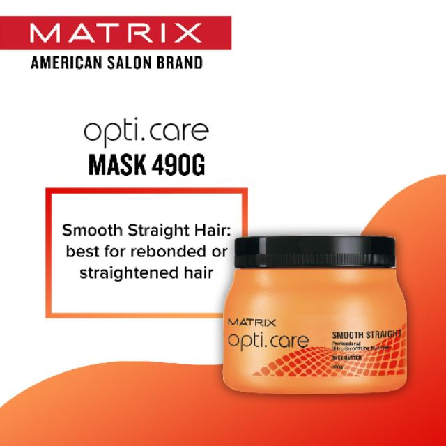 [With Freebie] Matrix Opti.Care Smooth Straight Masque 490ml | Shopee ...