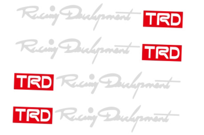 TOYOTA 4Pcs TRD Door Handle Car Sticker Racing Development TRD Logo ...