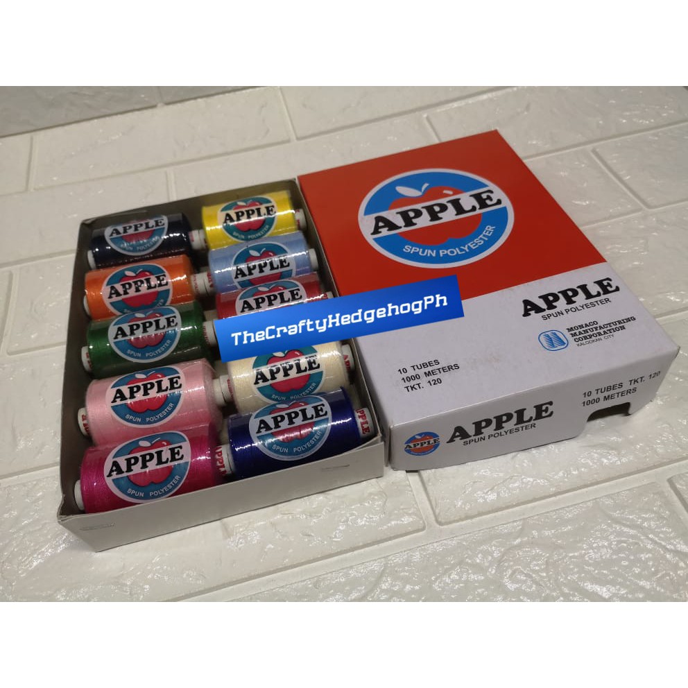 Apple Spun Polyester Thread 1000 Meters Sold per Piece | Shopee Philippines
