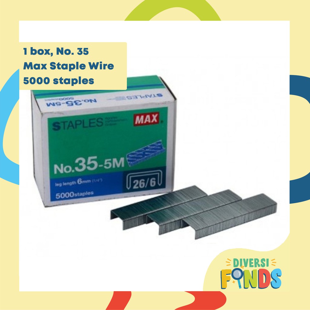 Max, M&G, Joy or Focus Brand Staple Wire No. 10 (Sm) or No. 35-5M (big ...