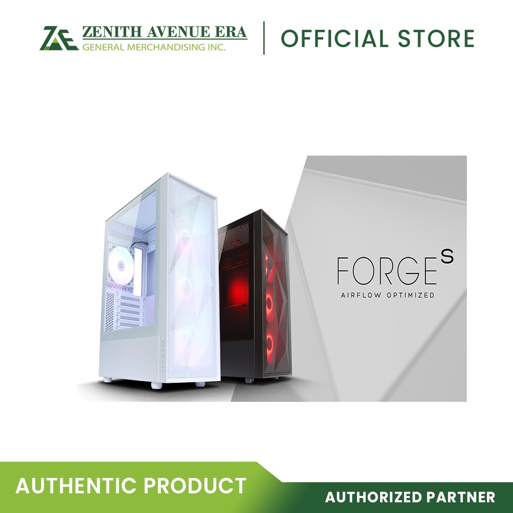 Tecware Forge S Omni ARGB ATX TG Gaming Case (Free 4x 120mm ARGB Fans ...