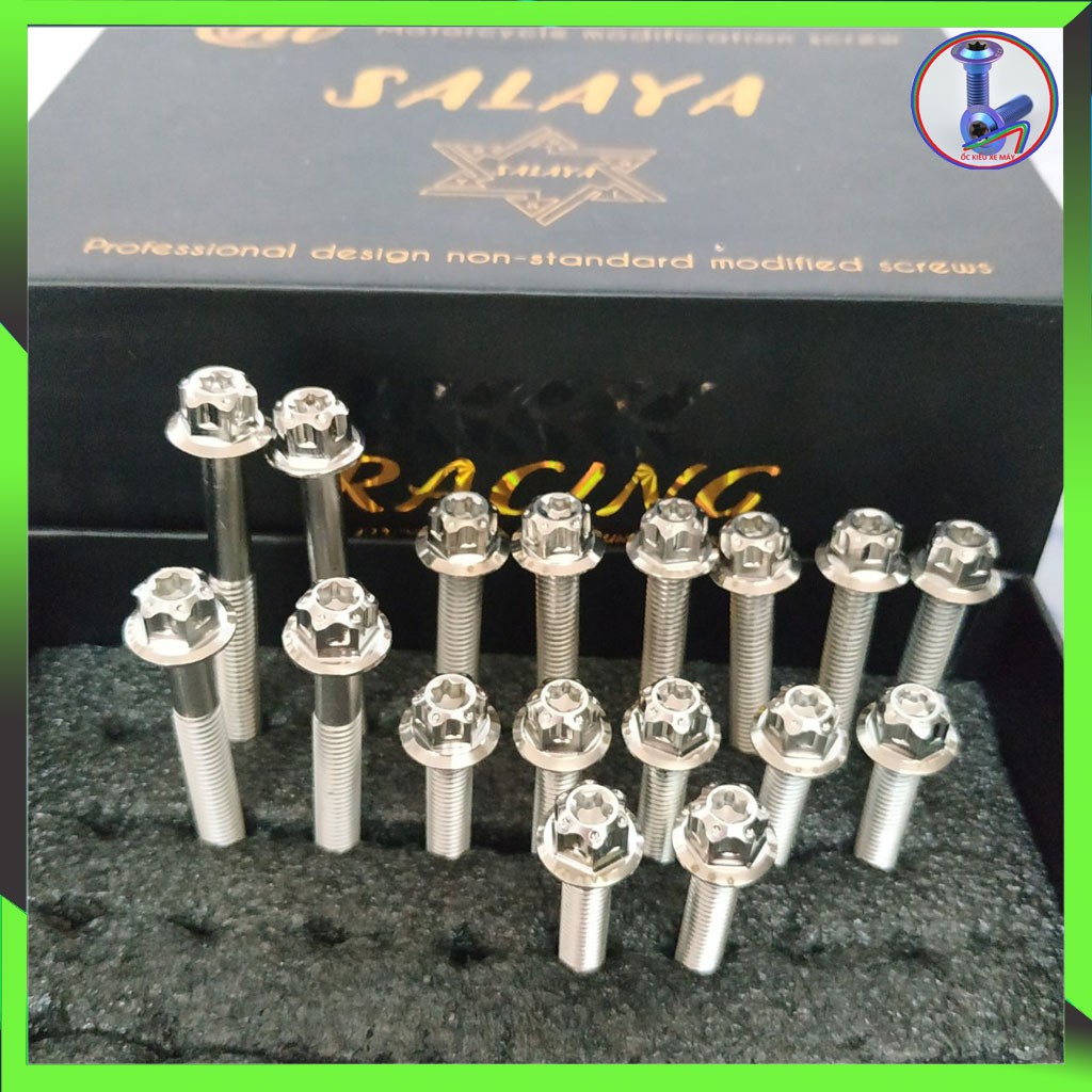 Salaya Set of 304 stainless steel engine block screws for motorbikes ...